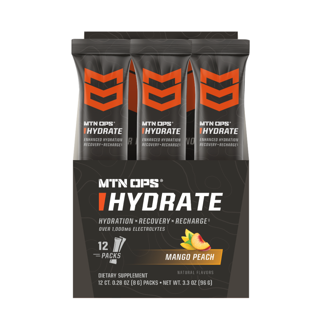Hydrate - Mango Peach - Trail Pack - Box - 12 – MTN OPS