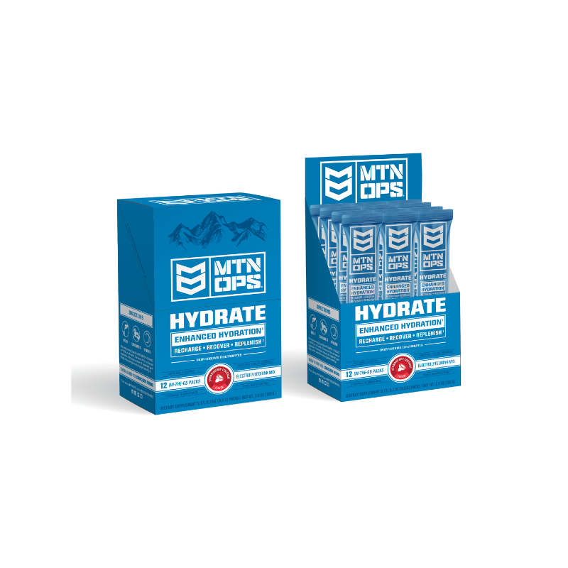 Hydrate - Strawberry Coconut - Trail Pack - Box - 12 – MTN OPS