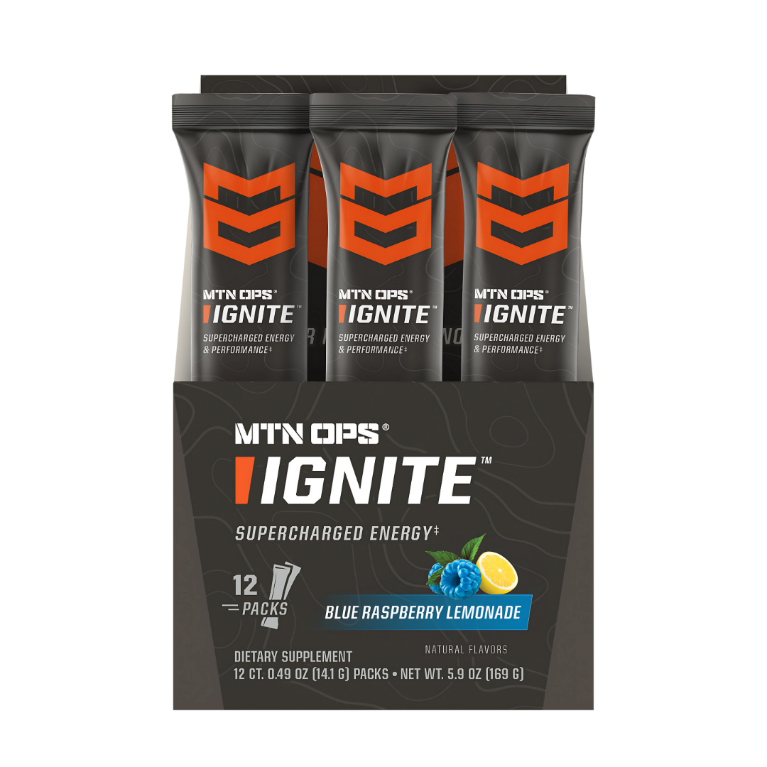 IGNITE - Blue Raspberry Lemonade - Trail Pack - Box - 12 – MTN OPS