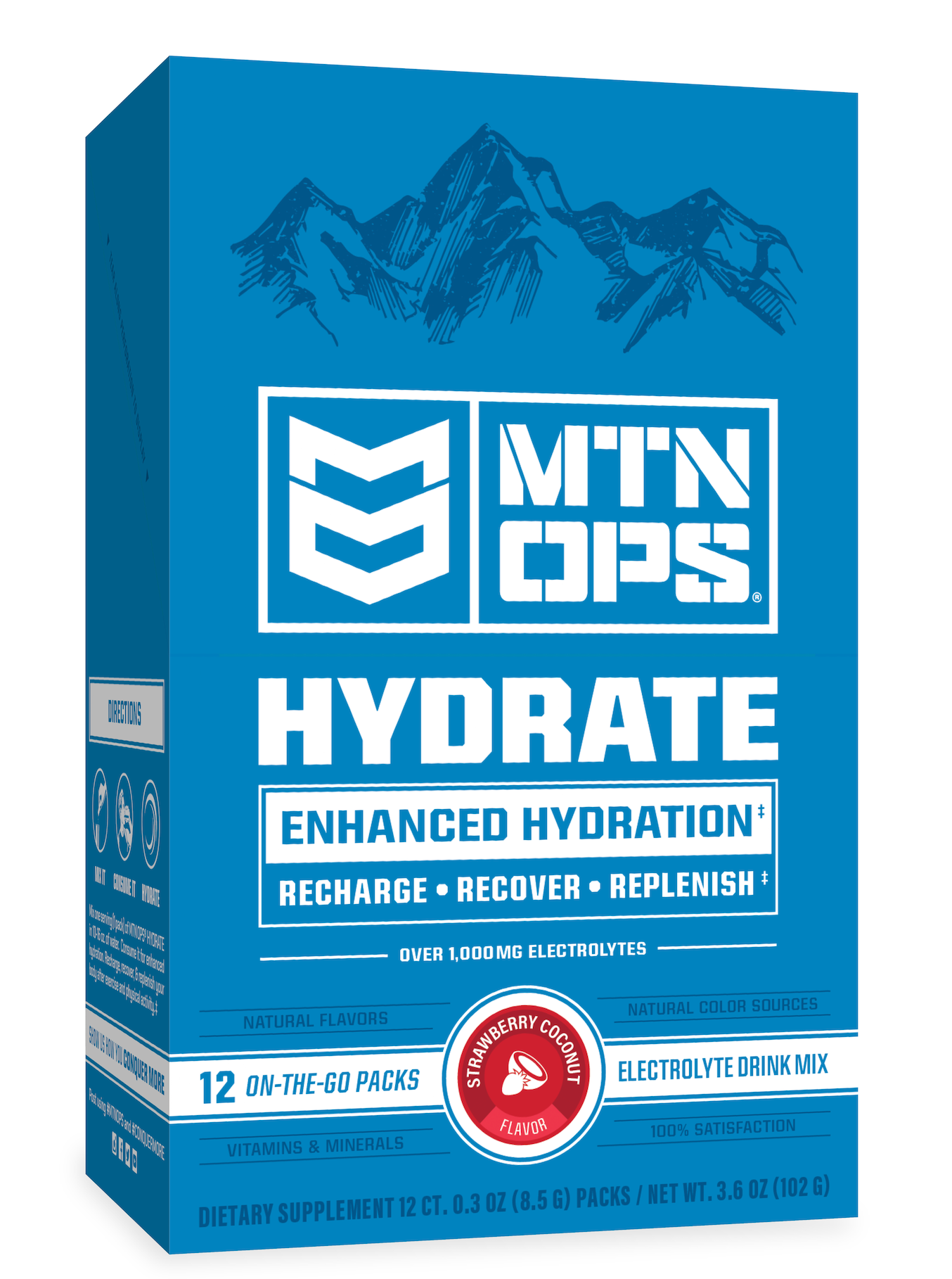 Hydrate - Strawberry Coconut - Trail Pack - Box - 12 – MTN OPS